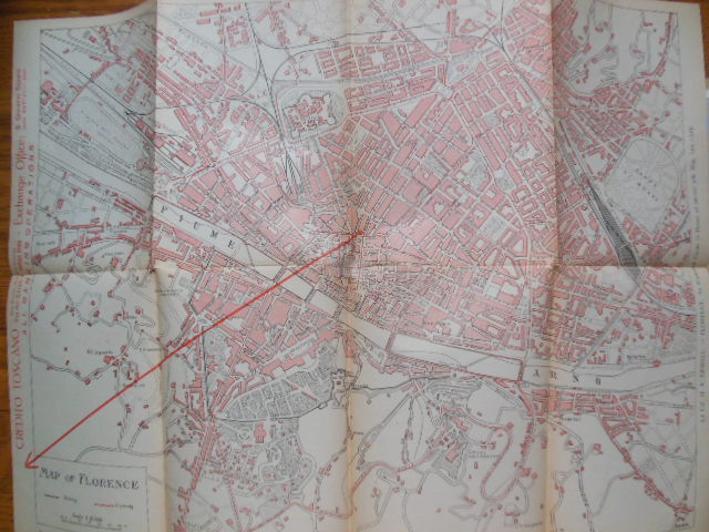 A Visitor's Map of Florence And Useful Notes for Tourists (circa 1926)
