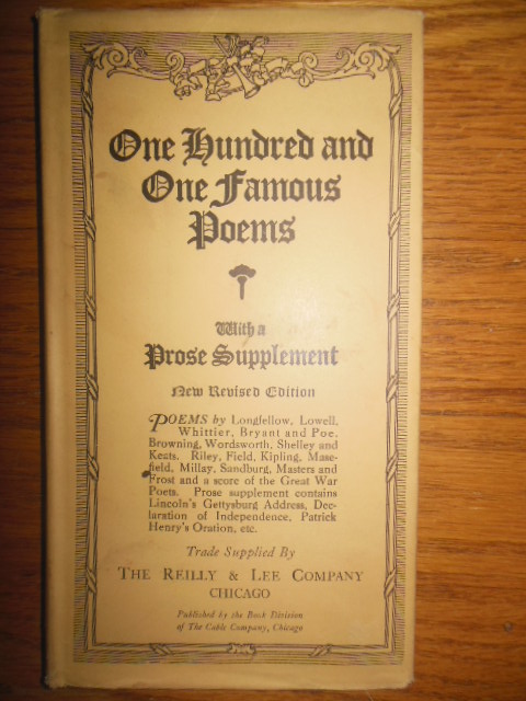 One Hundred and One Famous Poems With A Prose Supplement (1929)