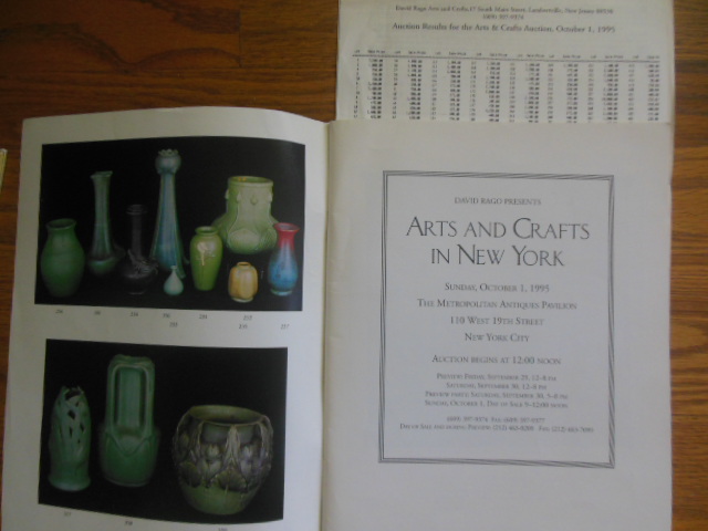 David Rago Presents Arts and Crafts In New York (auction catalog ...