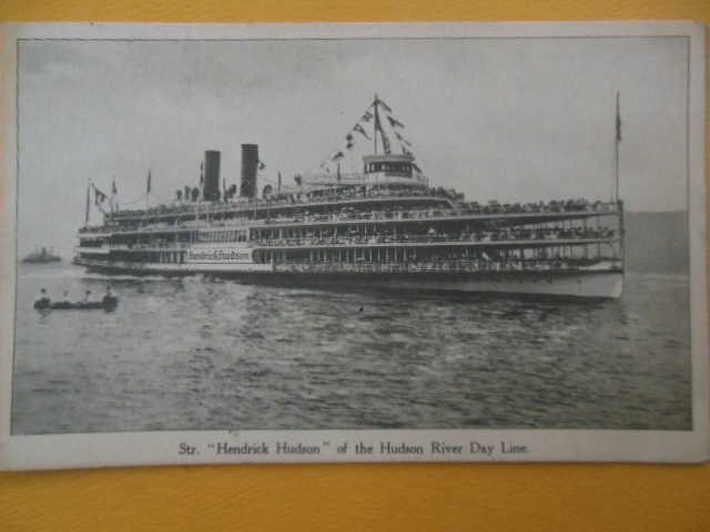Postcard "Hendrick Hudson" Hudson River Line (circa 1920's)