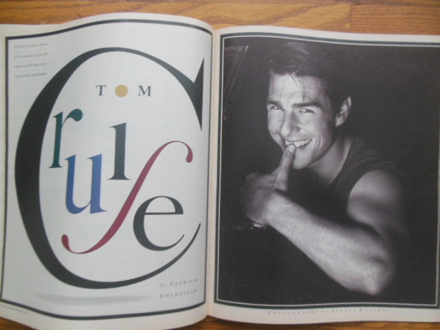 Rolling Stone Magazine May, 1992 (Tom Cruise Cover)