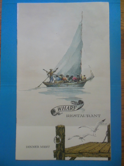 Wharf Restaurant Dinner Menu, Sheraton-British Colonial Hotel, Nassau ...