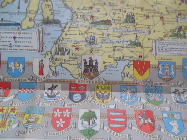 Bartholomew's and Son Historic Map of Scotland (1950's)