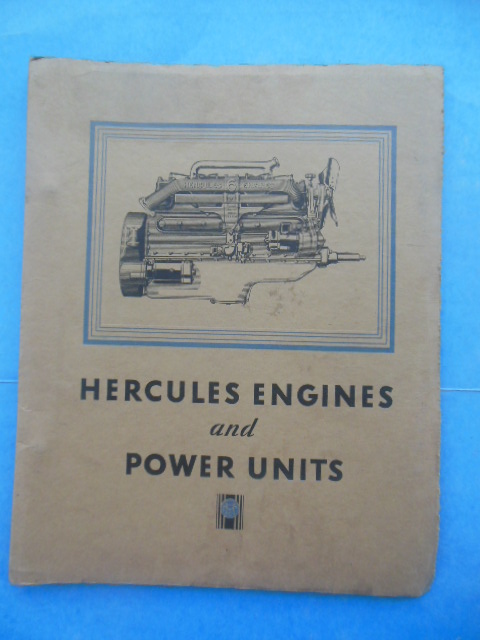 Hercules Engines and Power Units (25 bulletins 1933-34)