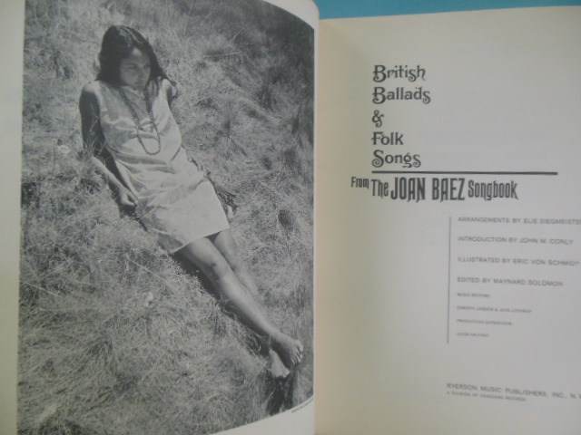 British Ballads and Folk Songs From the Joan Baez Songbook 1967