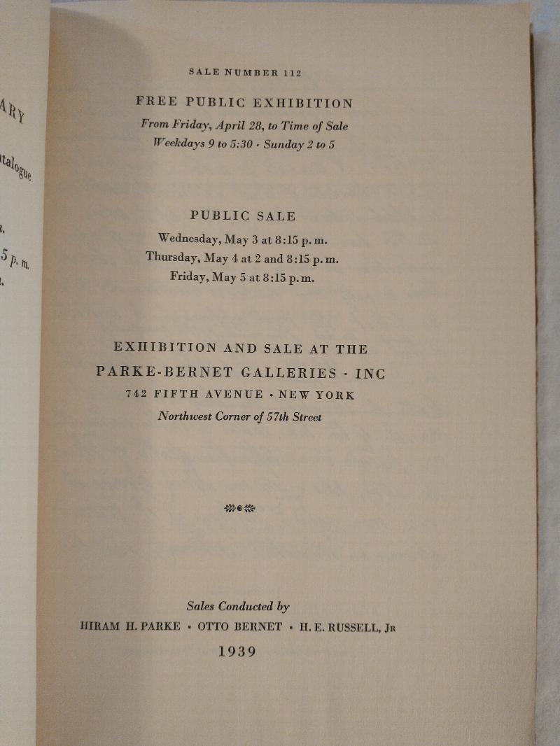 THE RENOWNED LIBRARY OF THE LATE JOHN A. SPOOR PART II M-Z