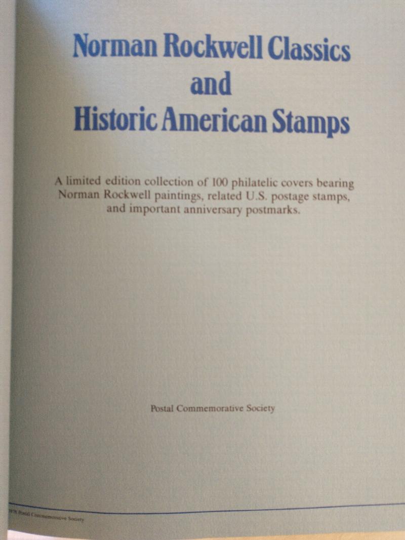 NORMAN ROCKWELL CLASSICS AND HISTORIC AMERICAN STAMPS