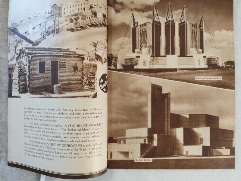 A CENTURY OF PROGRESS EXPOSITION OFFICIAL BOOK OF VIEWS